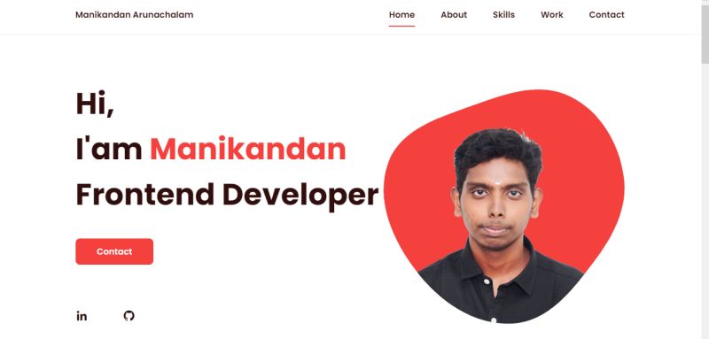 Manikandan Arunachalam Portfolio